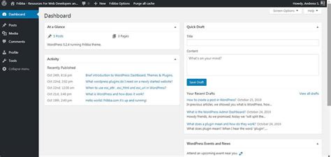What Is Wordpress Admin Dashboard