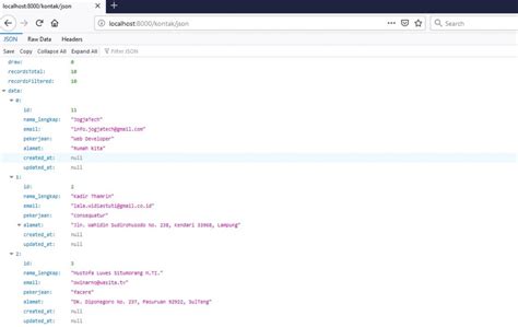 laravel server side datatables dan cara menggunakannya web developer