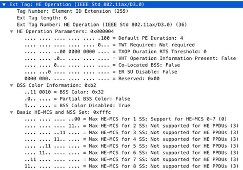 How To Identify 802 11ax Support Using Wireshark