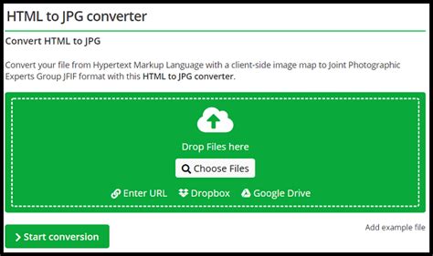 how to convert html files to