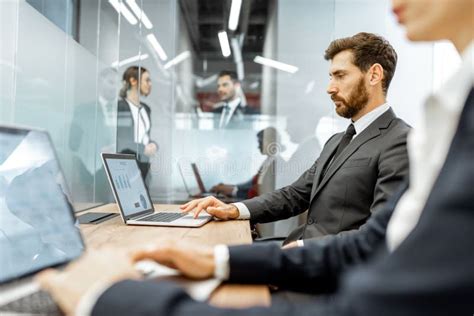 White Collar Employees In The Office Of Corporation Stock Image Image