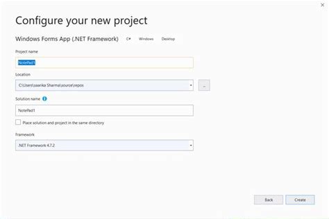 how to create notepad in windows forms using c tutorials link