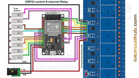 esp32 and alexa controlled relay iot 2022 iotcircuithub