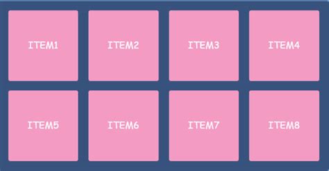 html how to define a dynamic table layout with flexbox