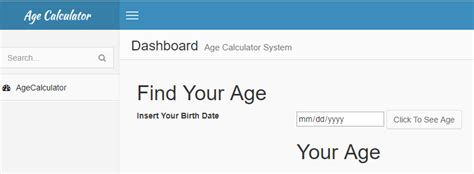 age calculator free source code projects and tutorials