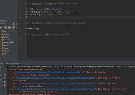 pandas how to fix problem to use lxml in python stack overflow