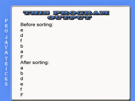 how to sort words alphabetically in java ~ projavatricks