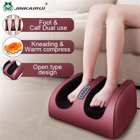 Jinkairui Foot Massager Electric Calf Massage Machine Shiatsu Therapy
