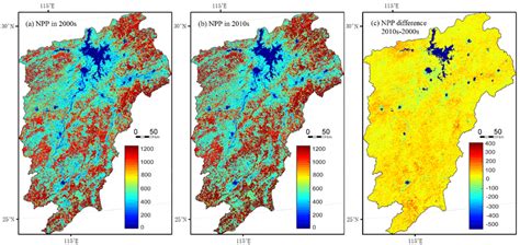 Spatial Distribution Of Net Primary Productivity Npp In A 2000s