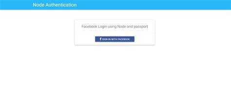 facebook authentication using nodejs and passportjs