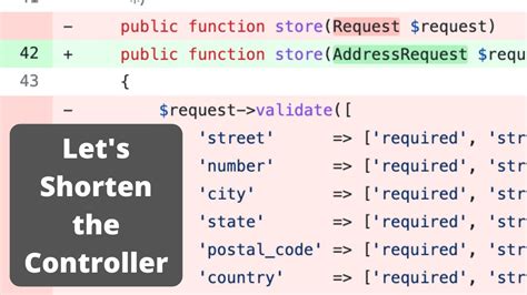 laravel refactoring similar controller store update methods youtube
