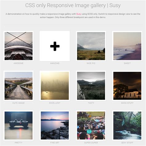 pure css responsive image gallery fribly web design help simple