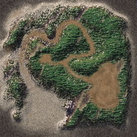 here is an example terrain with 3d visualization left 2d texture or