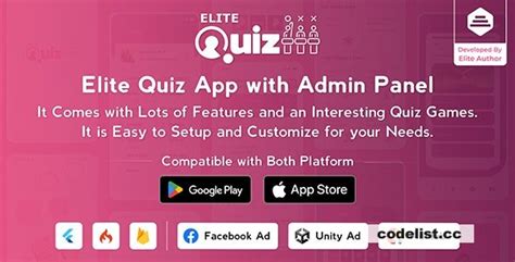 elite quiz v2 0 5 trivia quiz quiz game flutter full app admin