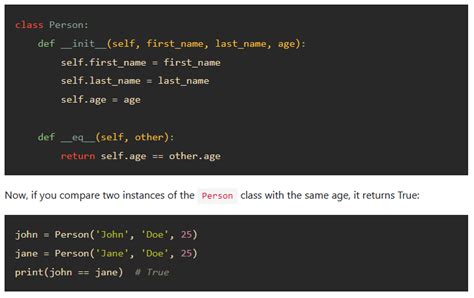 analyzing the eq method what happens exactly python help