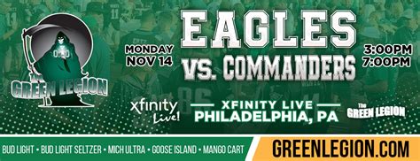 Eagles Vs Commanders Green Legion Home Game Tailgate 2022 Tickets