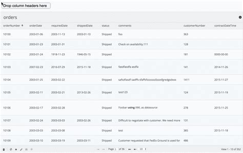 drag and drop grouping phpgrid php datagrid