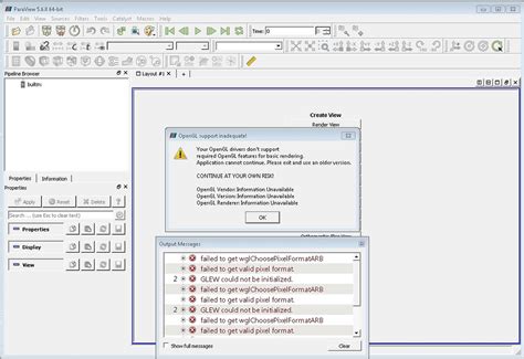 paraview 5 6 0 and higher on windows 7 platform opengl problems