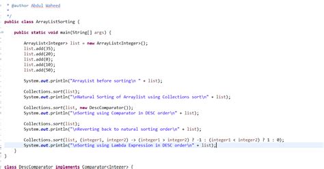 tech blog java 8 sorting of collection using lambda
