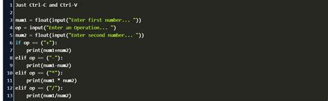 simple calculator in python without function tarqaio