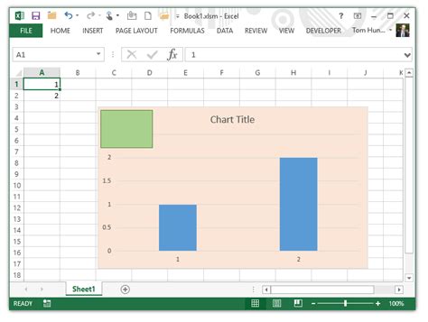 excel vba chart auto shape top left position stack overflow