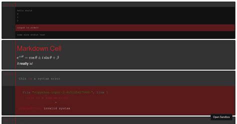 react ipynb renderer sample forked codesandbox