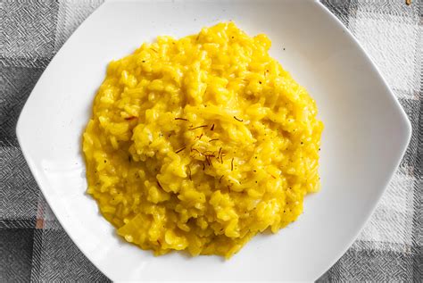 Risotto Alla Milanese Traditional Rice Dish From Milan Italy