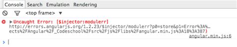 javascript setup error uncaught error [ injector modulerr] stack