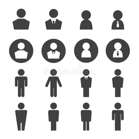 People And Population Icon Set Stock Vector Illustration Of Icon