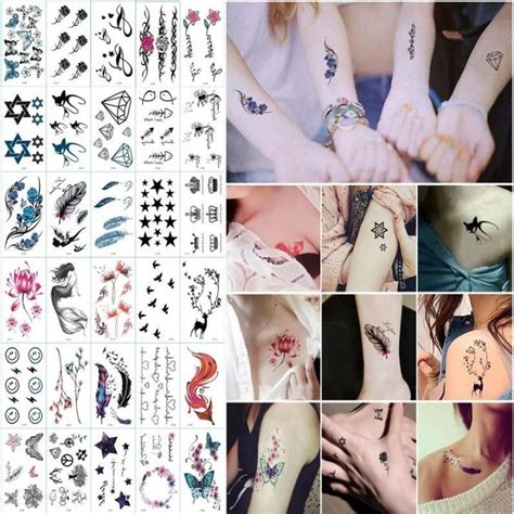 30pcs Temporary Tattoo Sticker Cute Small Fresh Sticker English Letter