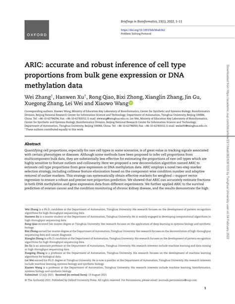 Pdf Aric Accurate And Robust Inference Of Cell Type Proportions From