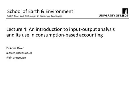 Pdf Lecture 4 An Introduction To Input Output Analysis And