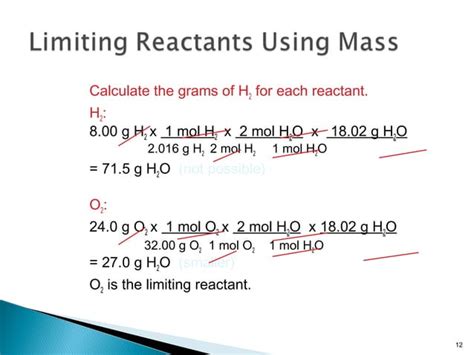 Limiting Reactants Ppt