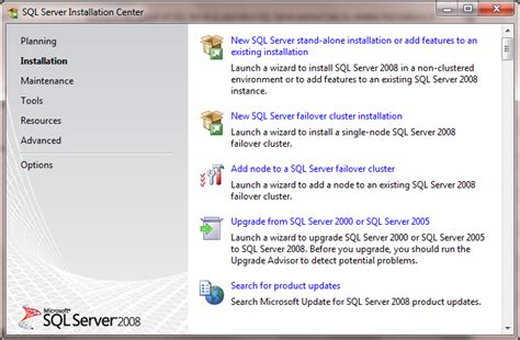 codes directory how to install sql server 2008