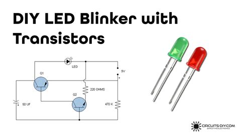 led blinker with 2 transistors