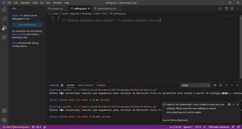 python failed to set pythonpath error unable to