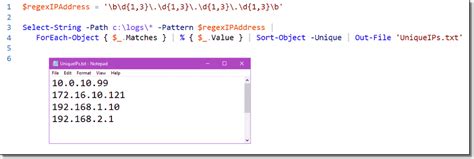 regex and powershell 4sysops