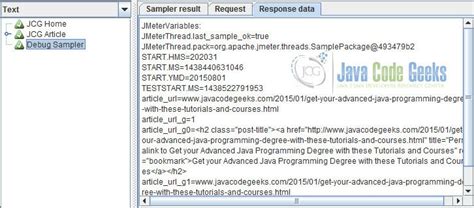 jmeter regular expression extractor example examples java code geeks