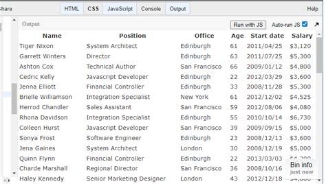 when using dom the buttons disappear — datatables forums