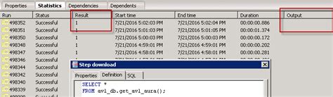 postgresql show result of pgagent step stack overflow