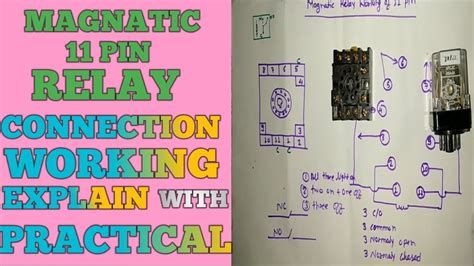 11 Pin Relay Working And Connection Youtube