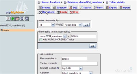 copying a database table with phpmyadmin knowledgebase za