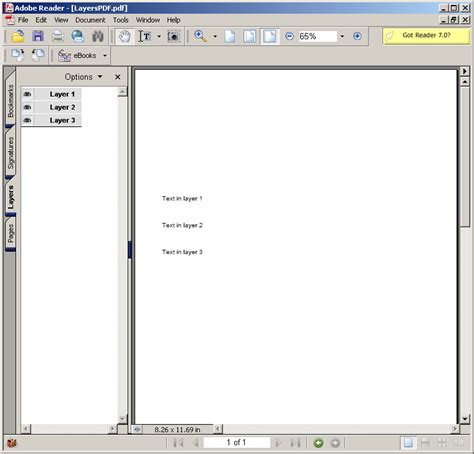 layers demo layer pdf rtf java