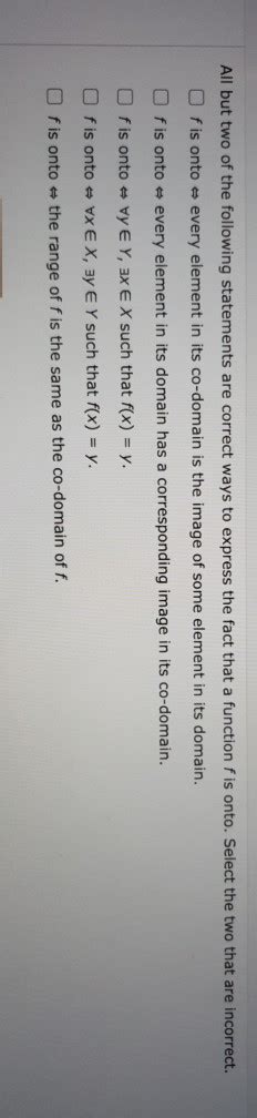 Solved All But Two Of The Following Statements Are Correct