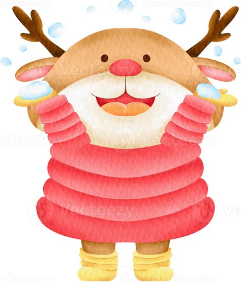 Watercolor Reindeer Christmas 16540063 Png