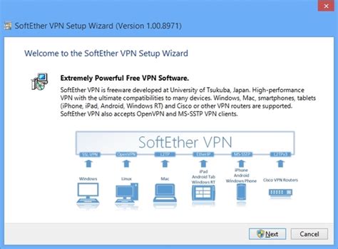 5 easy installation and management softether vpn project