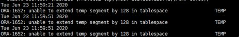 ora 1652 unable to extend temp segment by 128 in tablespace temp解决 知乎