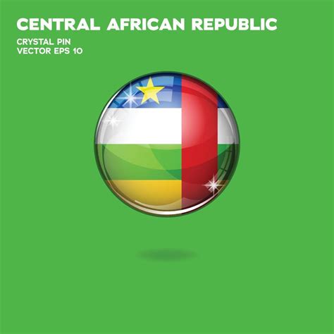 Central African Republic Flag 3d Buttons 10752314 Vector Art At Vecteezy