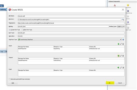 create sample wsdl file using jdeveloper 12c