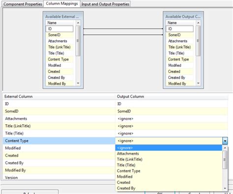 merging data into a sharepoint list using ssis the chris